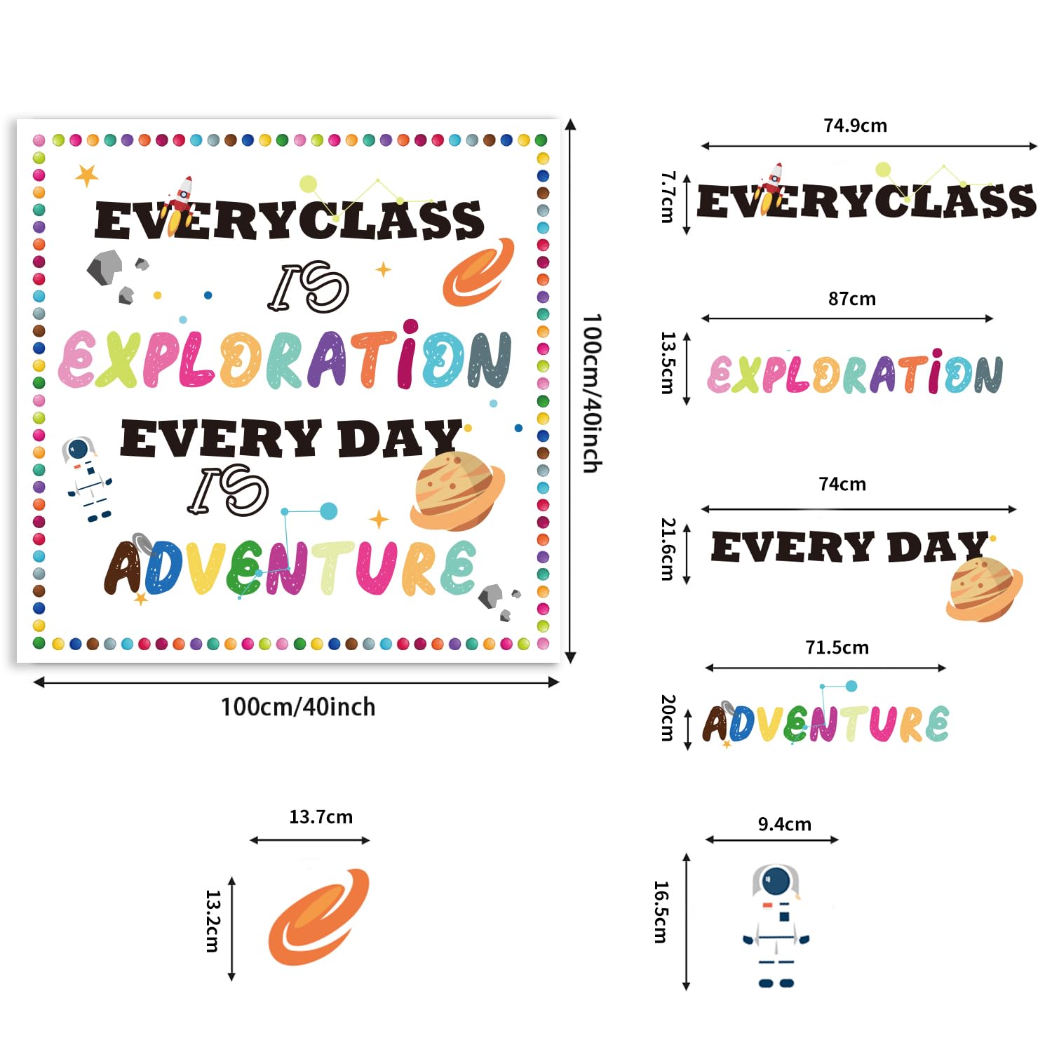 Snapklik.com : Classroom Bulletin Board Decor Colorful Classroom ...