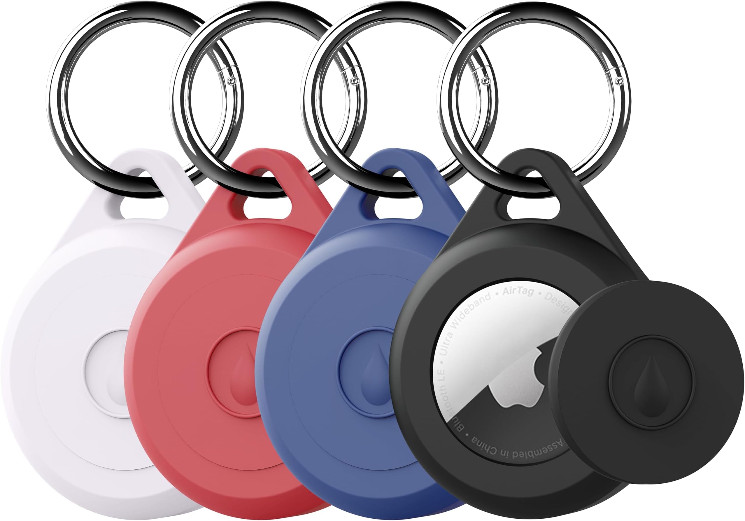 Amazon.com: LOVYONES Airtag Keychain Holder Case for Apple Airtag, 4 ...