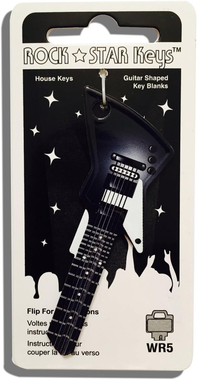 Black EXP Guitar Shaped Rock Star Key Weiser WR5 WR3 - Amazon.com