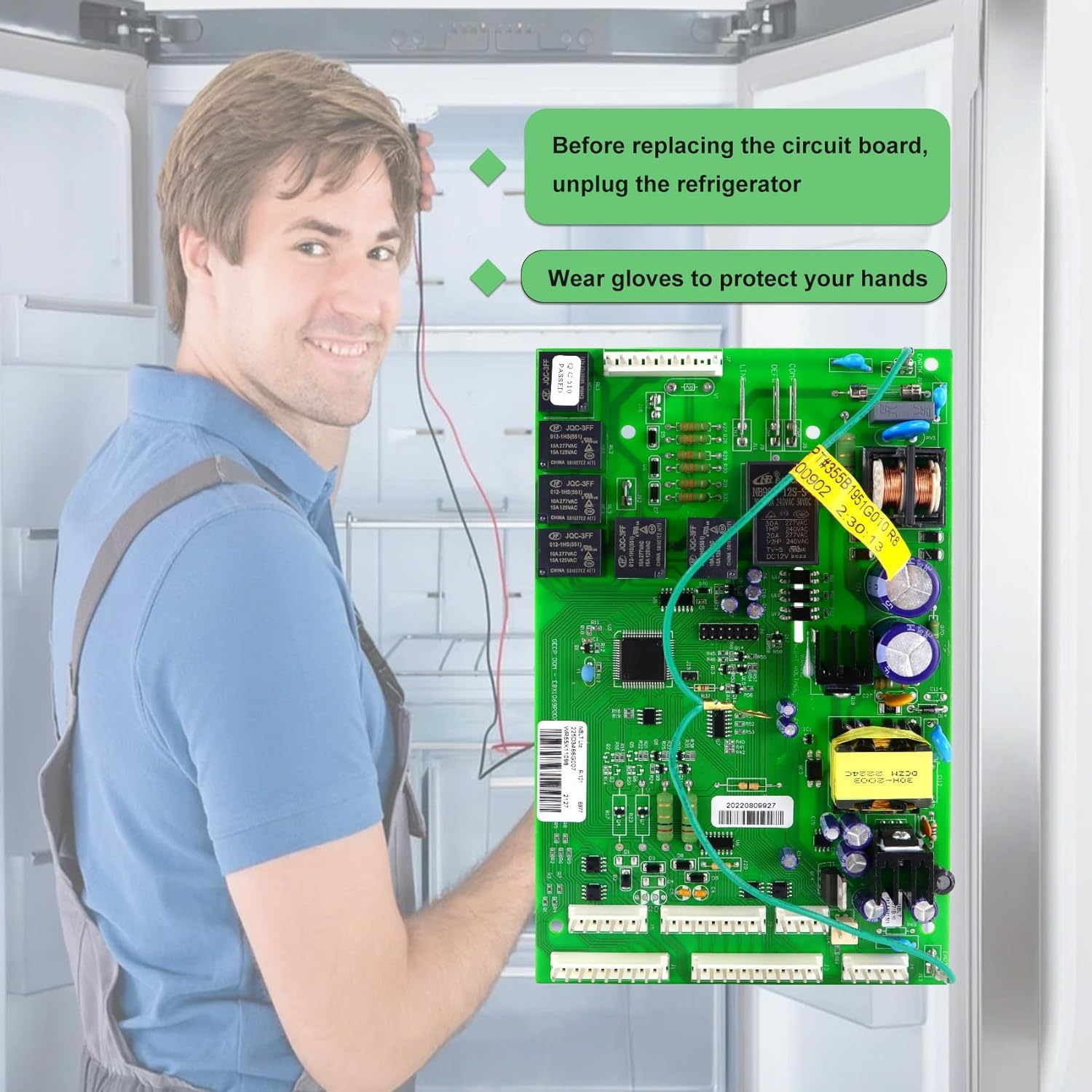 Snapklik.com : WR55X11098 Refrigerator Electronic Control Board