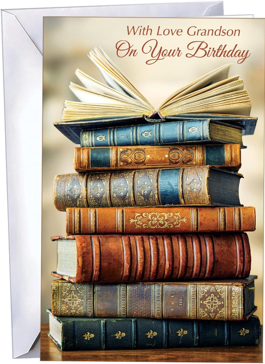 Amazon.com : Chuck's Card-O-Rama - Birthday Card For Grandson - MADE in ...