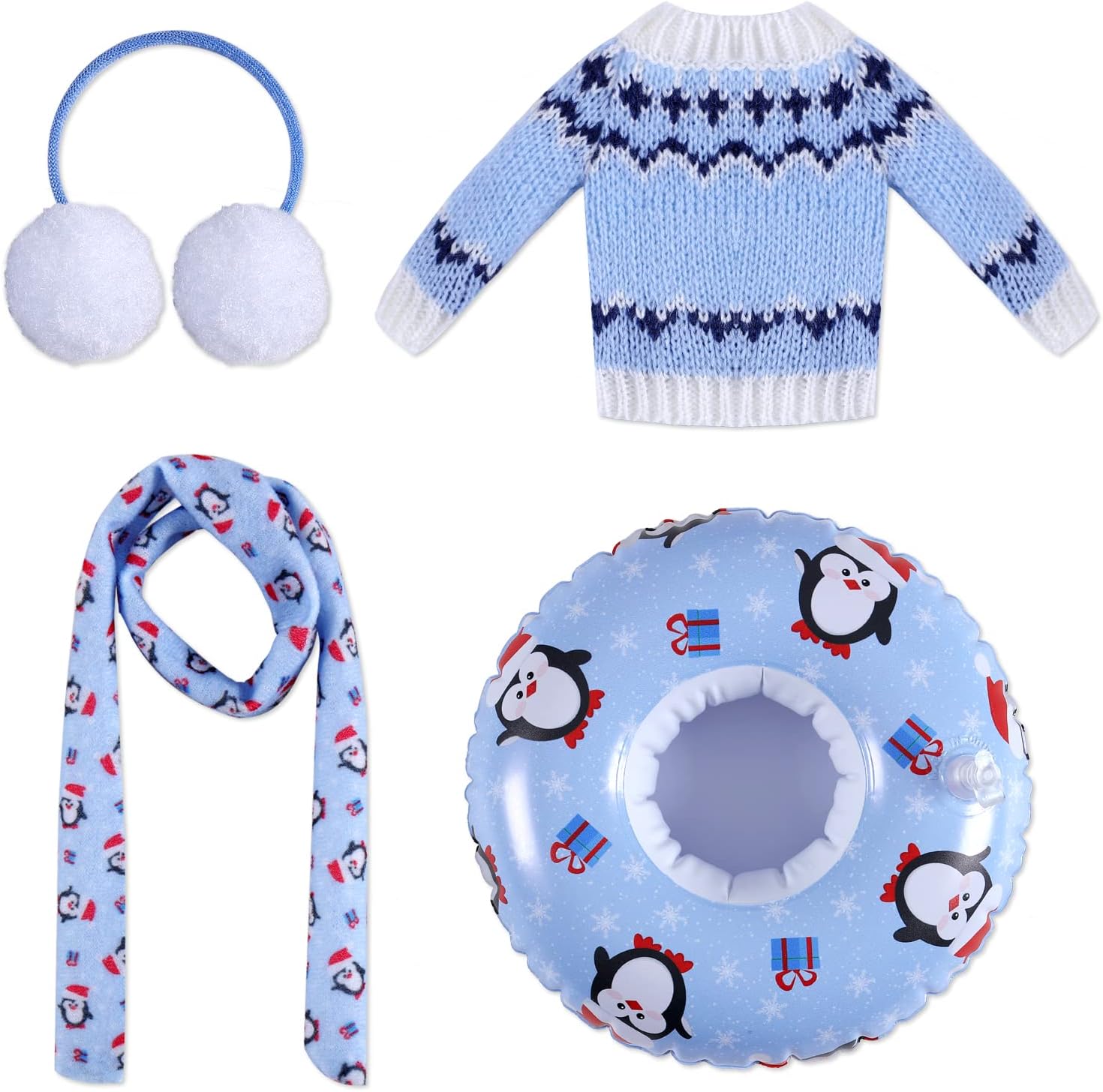 Amazon.com: Christmas Elf Doll Accessories Set - Includes Snow Tube ...