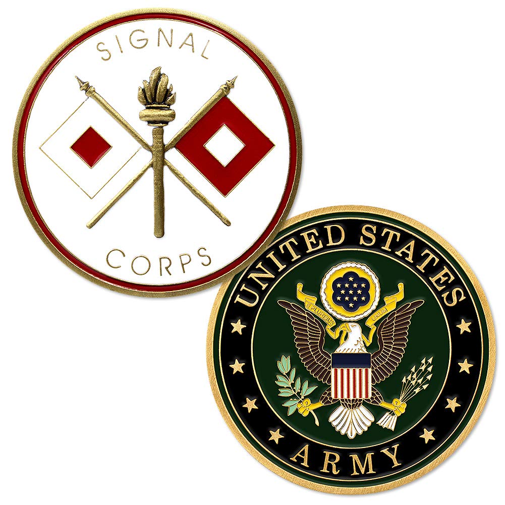 Amazon.com: U.S. Army Signal Corps Challenge Coin : Collectibles & Fine Art