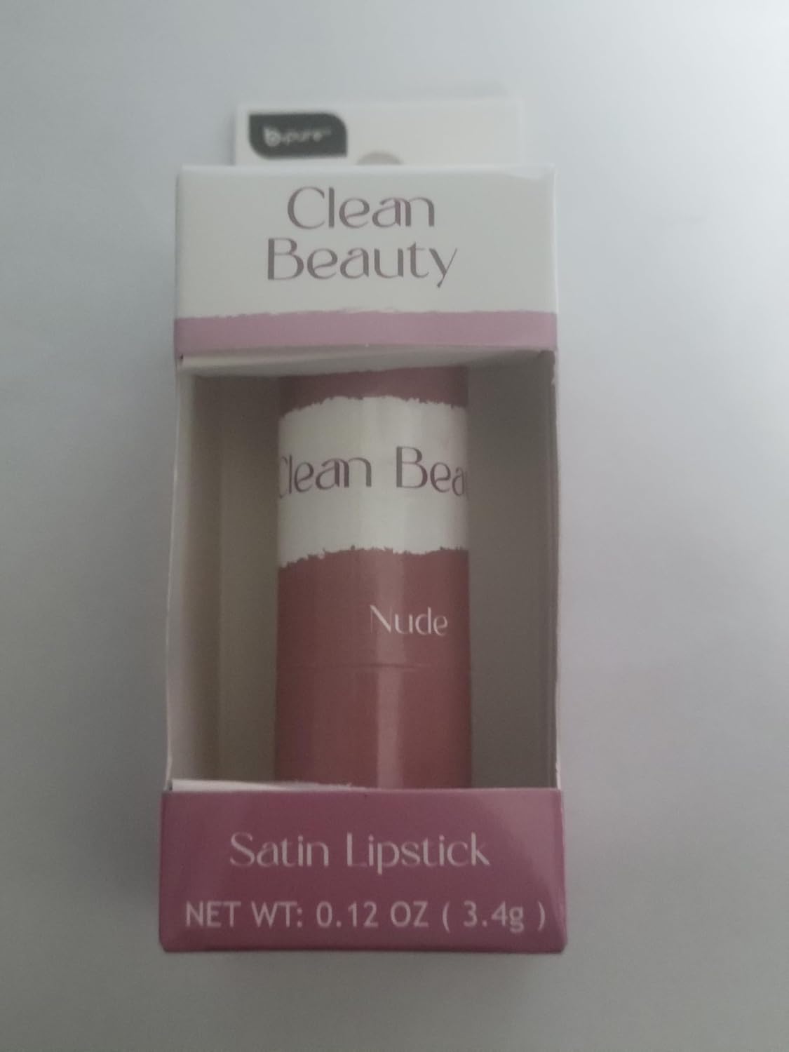 Amazon.com : Generic B.pure Clean Beauty Satin Nude Lipstick, 0.12 ...