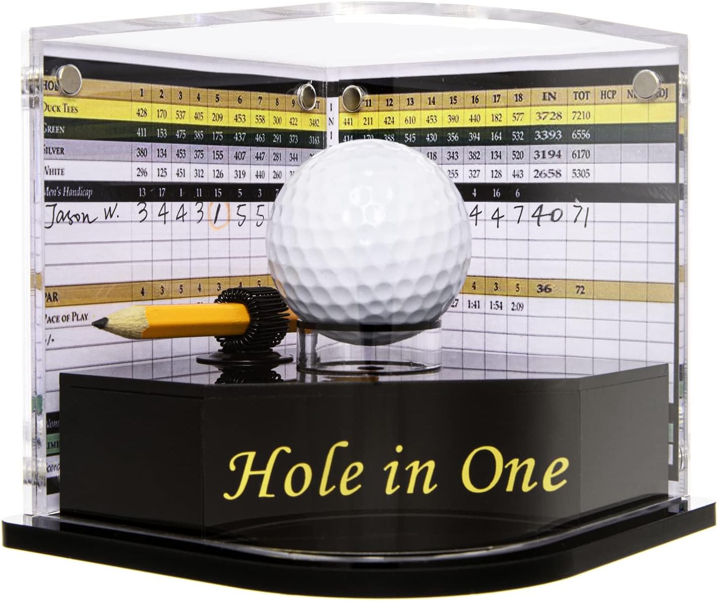 Amazon.com: BmBpWOW Acrylic Golf Ball Display Case - 2 Layer for Hole ...