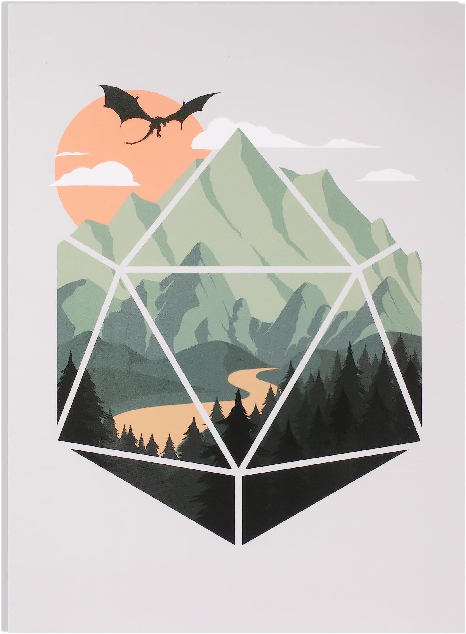 Amazon.com : Glassstaff Birthday Greeting Card with d20 dice envelope ...