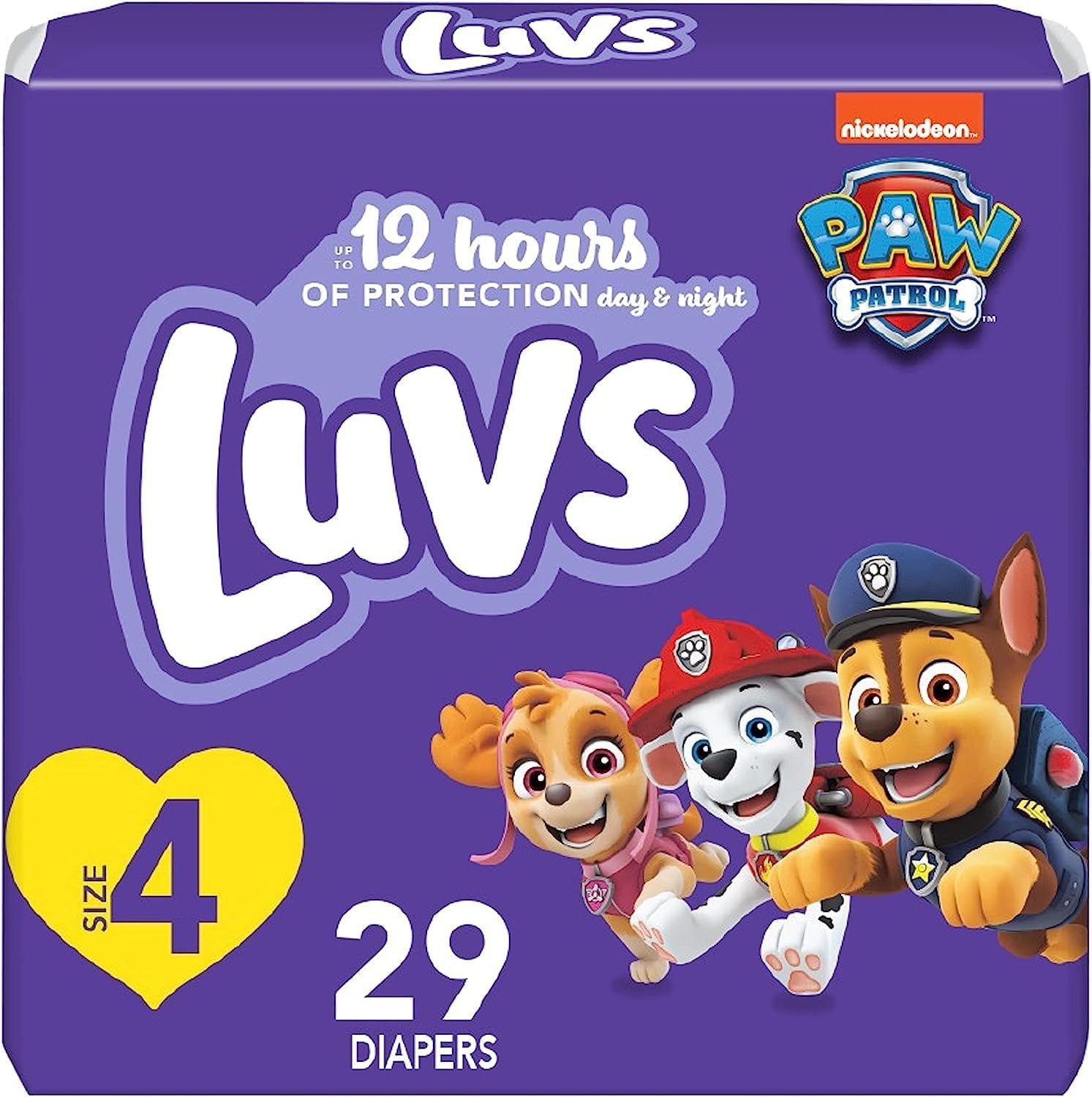 Amazon.com: Luvs Diapers - Size 4, 29 Count, Paw Patrol Disposable Baby ...