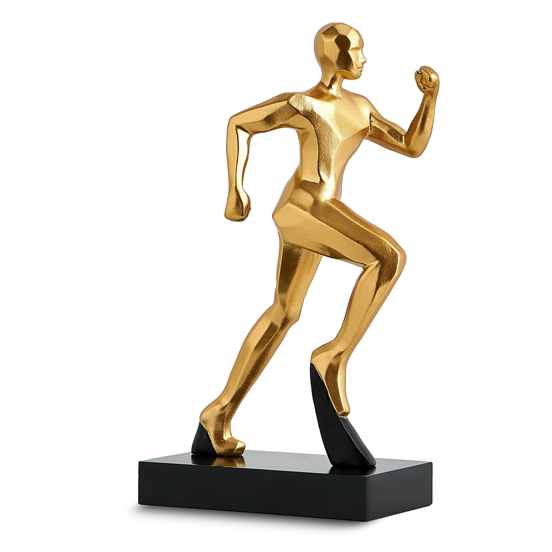 Amazon.com: AWNR Female Runner Statue Abstract Figurine Gold Decor ...