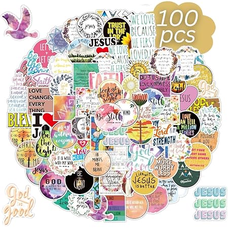 Amazon.com: 300Pcs Inspirational Christian Stickers,SLAPAFLIFE ...