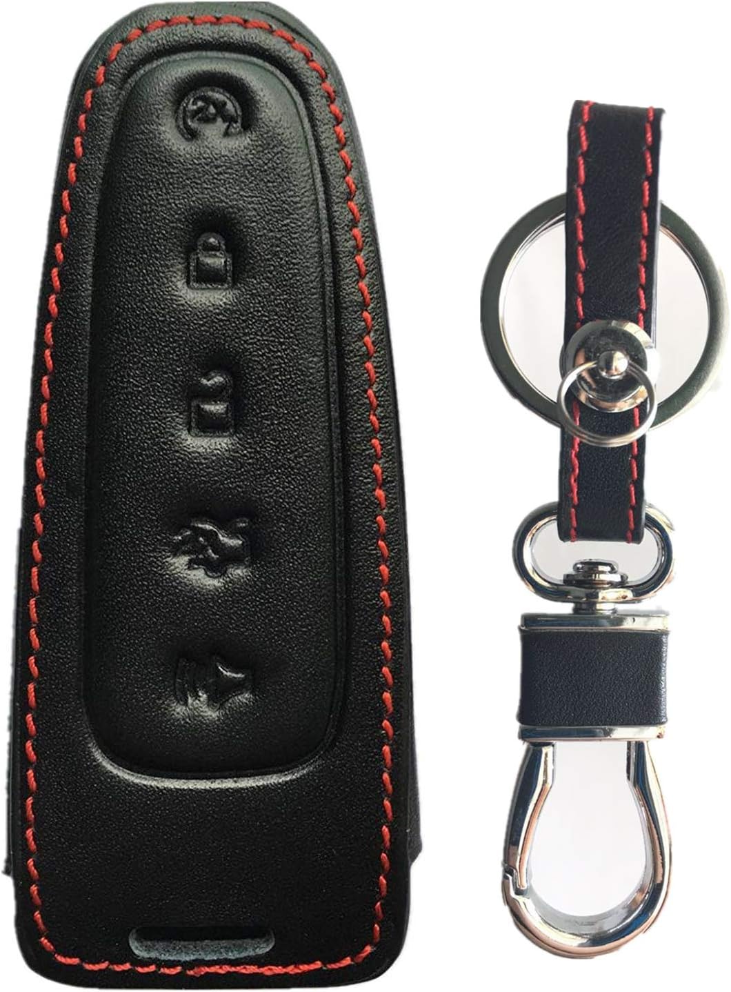 Amazon.com: Tukellen for Ford Leather Key Fob Cover Key Shell Case for ...