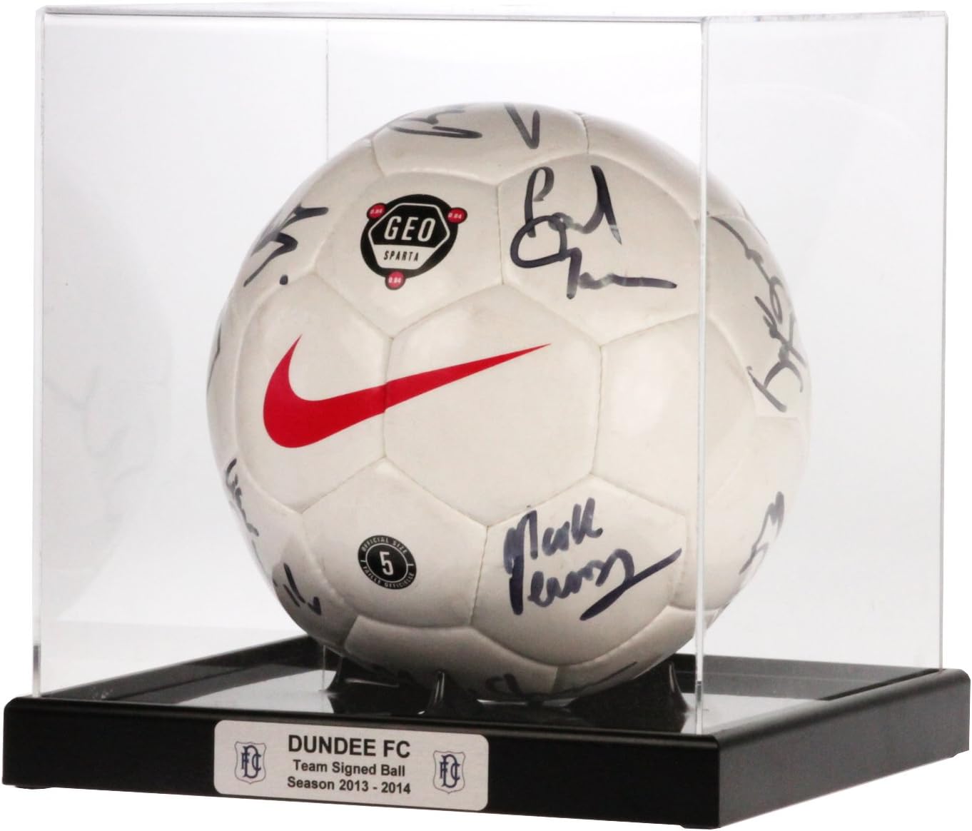 Dream Keepers Football Display Case with Stunning Personalised Plaque ...