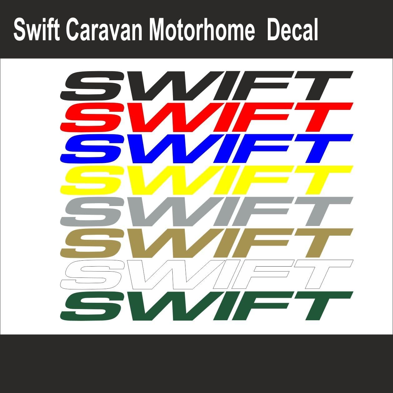 Swift Caravan Motor Home | Sticker Decal | Side Image | Swift | (BB205 ...