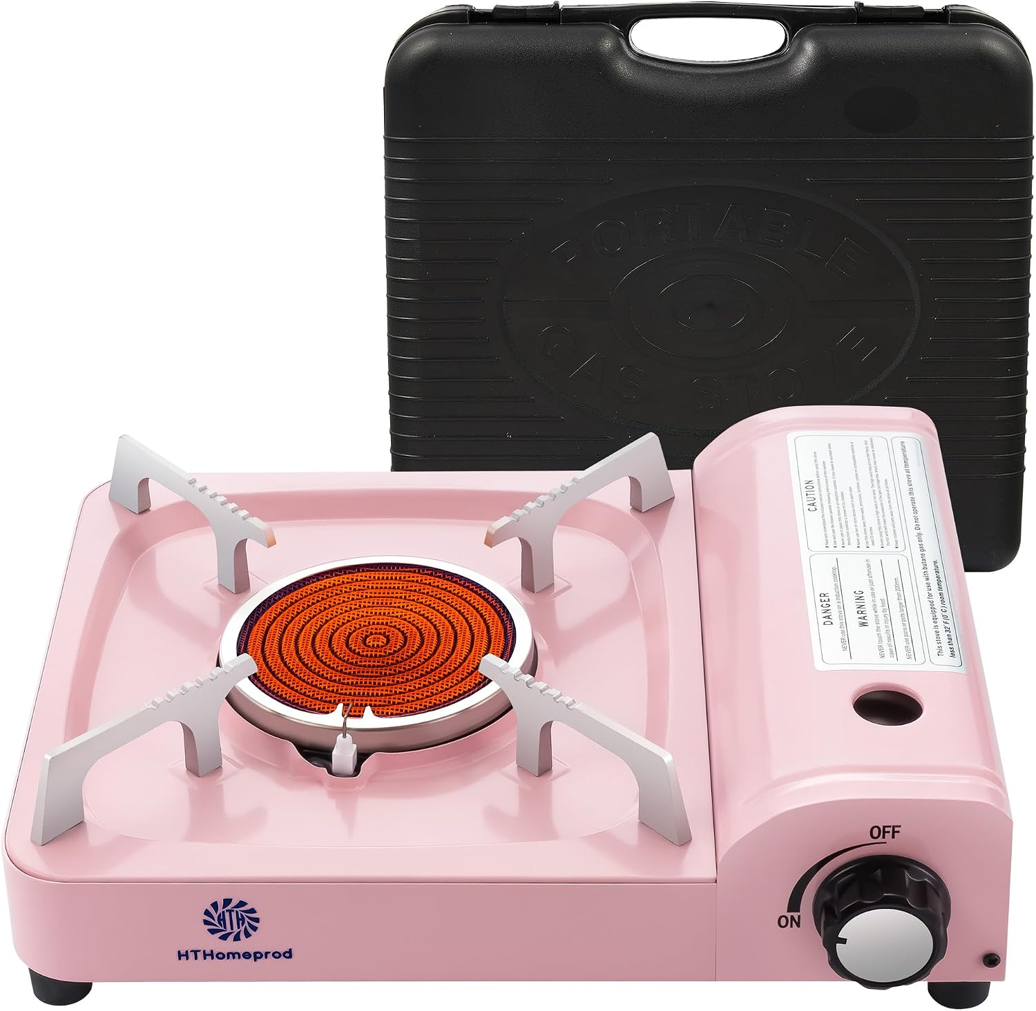 Amazon.com: Portable Butane Stove Camping Mini Infrared Flame-Free ...