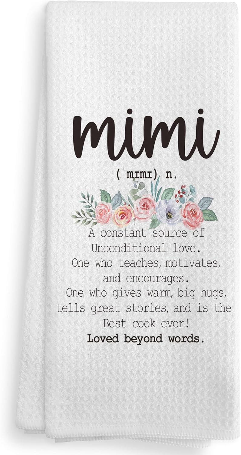 Amazon.com: NOQL Mimi Gifts Kitchen Towels and Dishcloths, Mimi Gifts ...