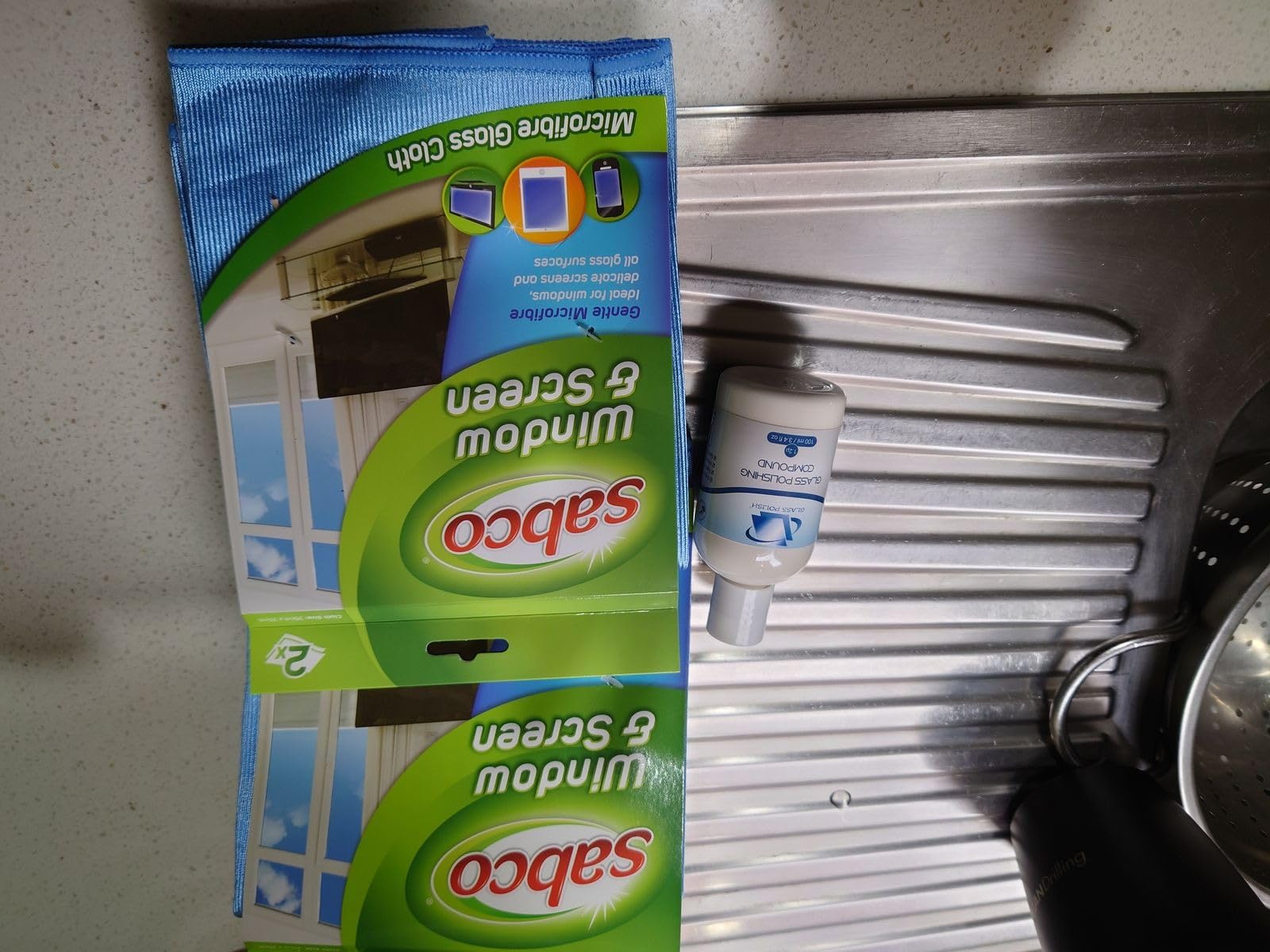 Sabco Window and Screen Microfibre Cloth (Pack of 2), Blue : Amazon.com ...