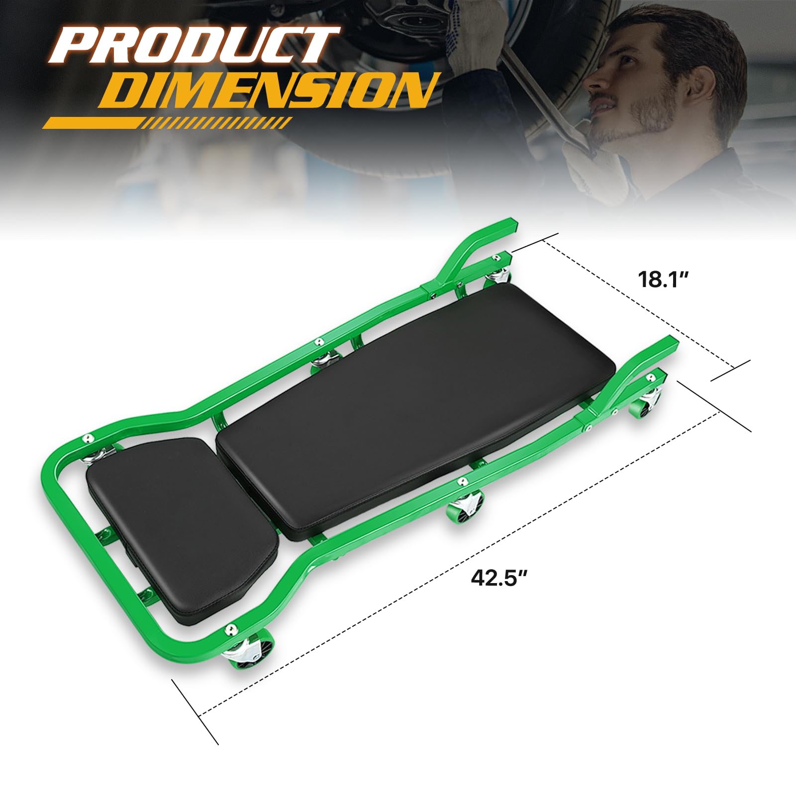 Snapklik.com : Magshion Mechanic Creeper Garage Automotive Floor Low ...