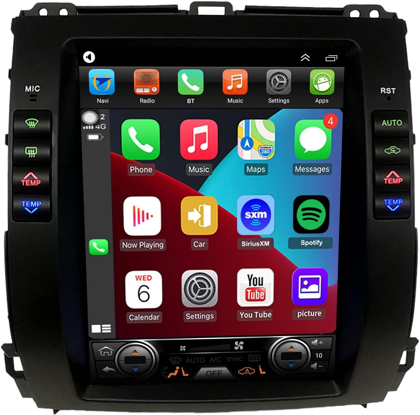 Amazon.com: for Toyota Prado and LEX GX470 Radio 2002-2009 Upgrade ...