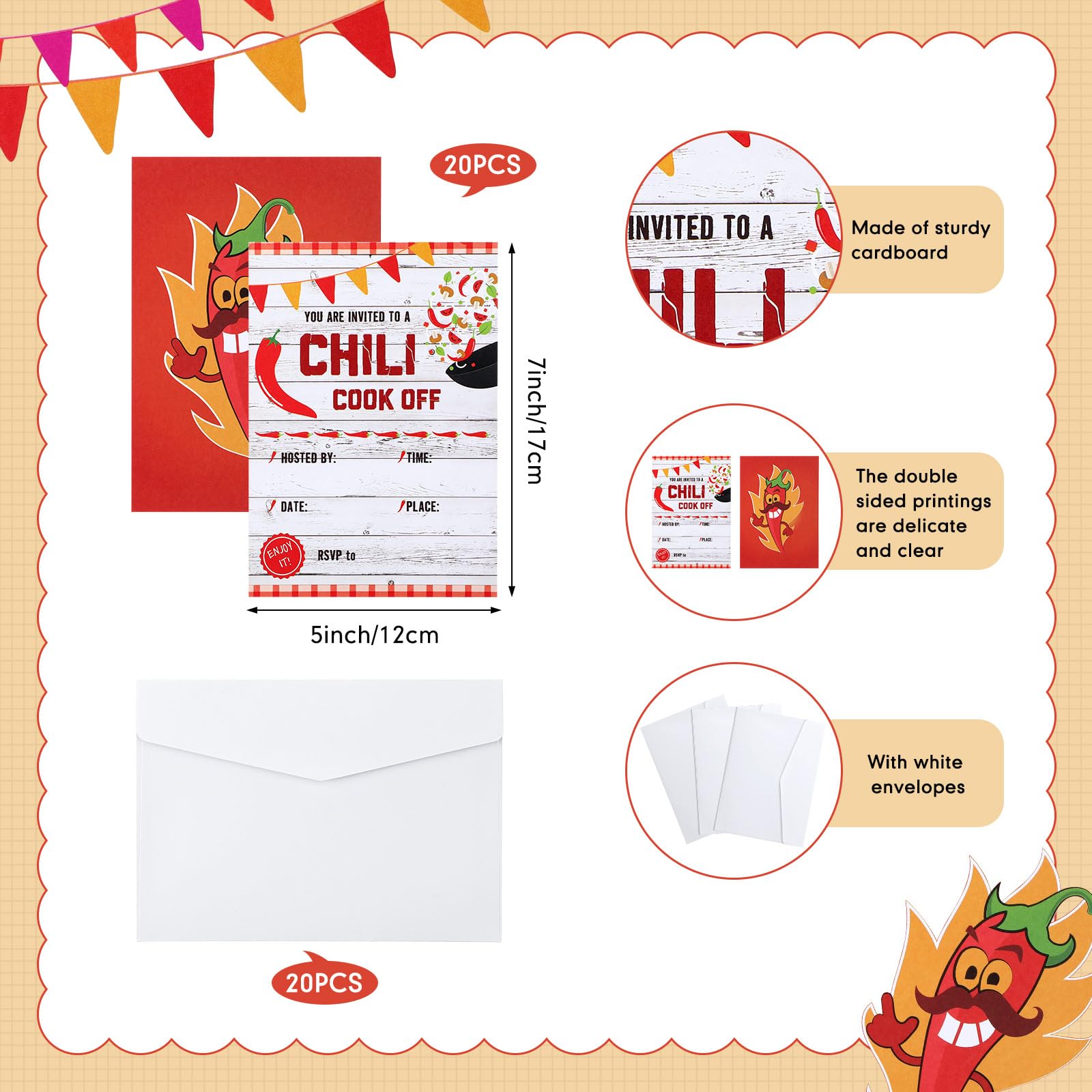 Chili Pepper Invitations