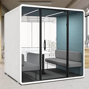 Amazon.com: X-Comfot Office Sound Booth with Audio Privacy - Soundproof ...