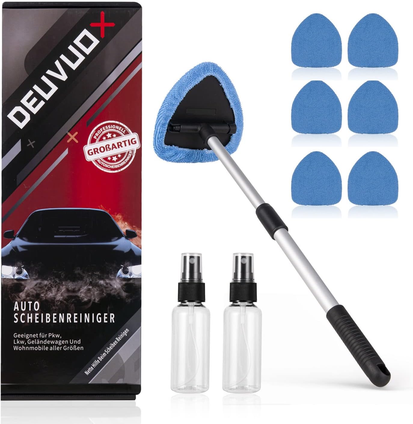 deuvuo Upgraded Car Windshield Cleaning Tool, Expandable Car Window ...