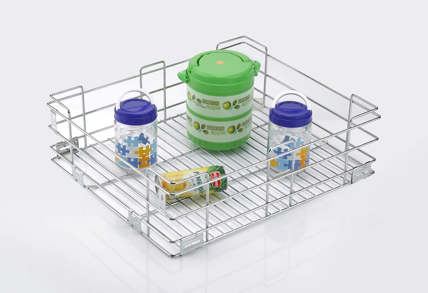 Buy Jebel Stainless Steel Kitchen Plain Basket | Kitchen Trolley ...