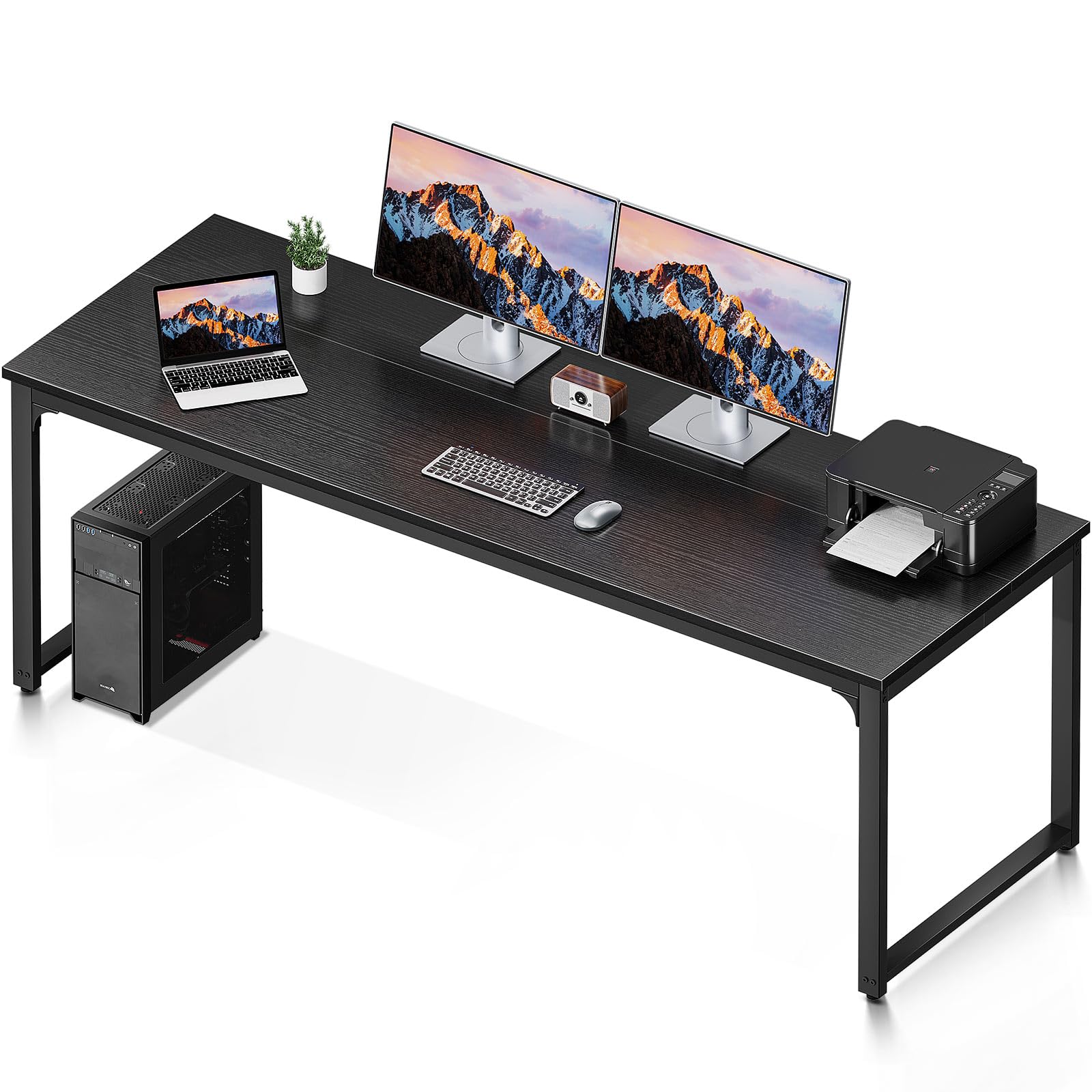 Coleshome 71 Inch Computer Desk, Modern Simple Style Desk for Home ...