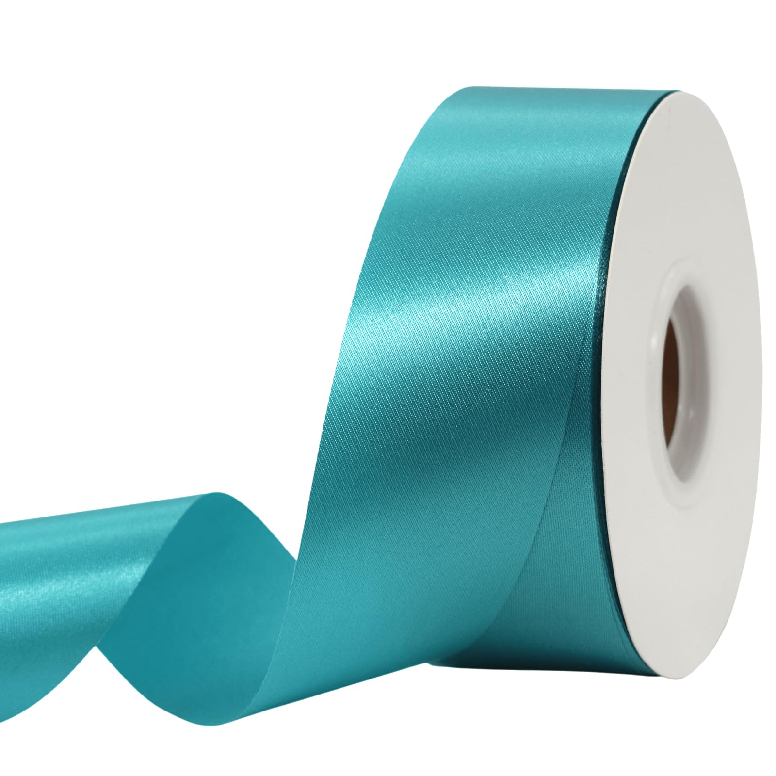 Amazon.com: Turquoise Blue Ribbon 1-1/2 Inch x 50 Yards Satin Ribbon ...