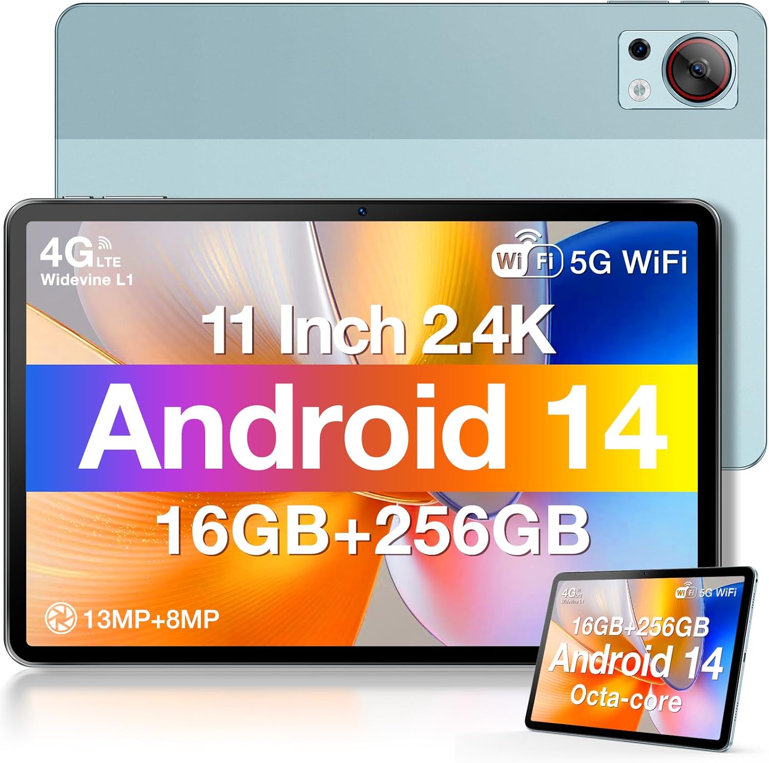 DOOGEE T30S 2025 Newest Tablet 11'' Android 14 16GB+256GB/1TB TF Octa ...