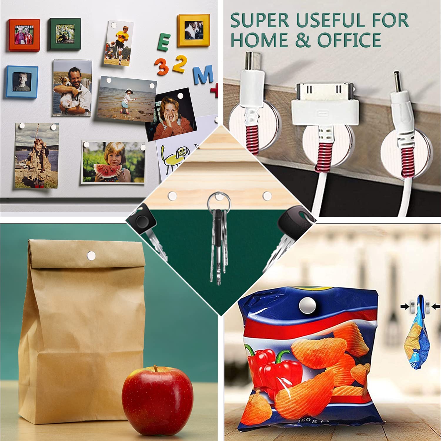 TRYMAG Small Magnets, Tiny Refrigerator Magnets Round Disc Magnets ...