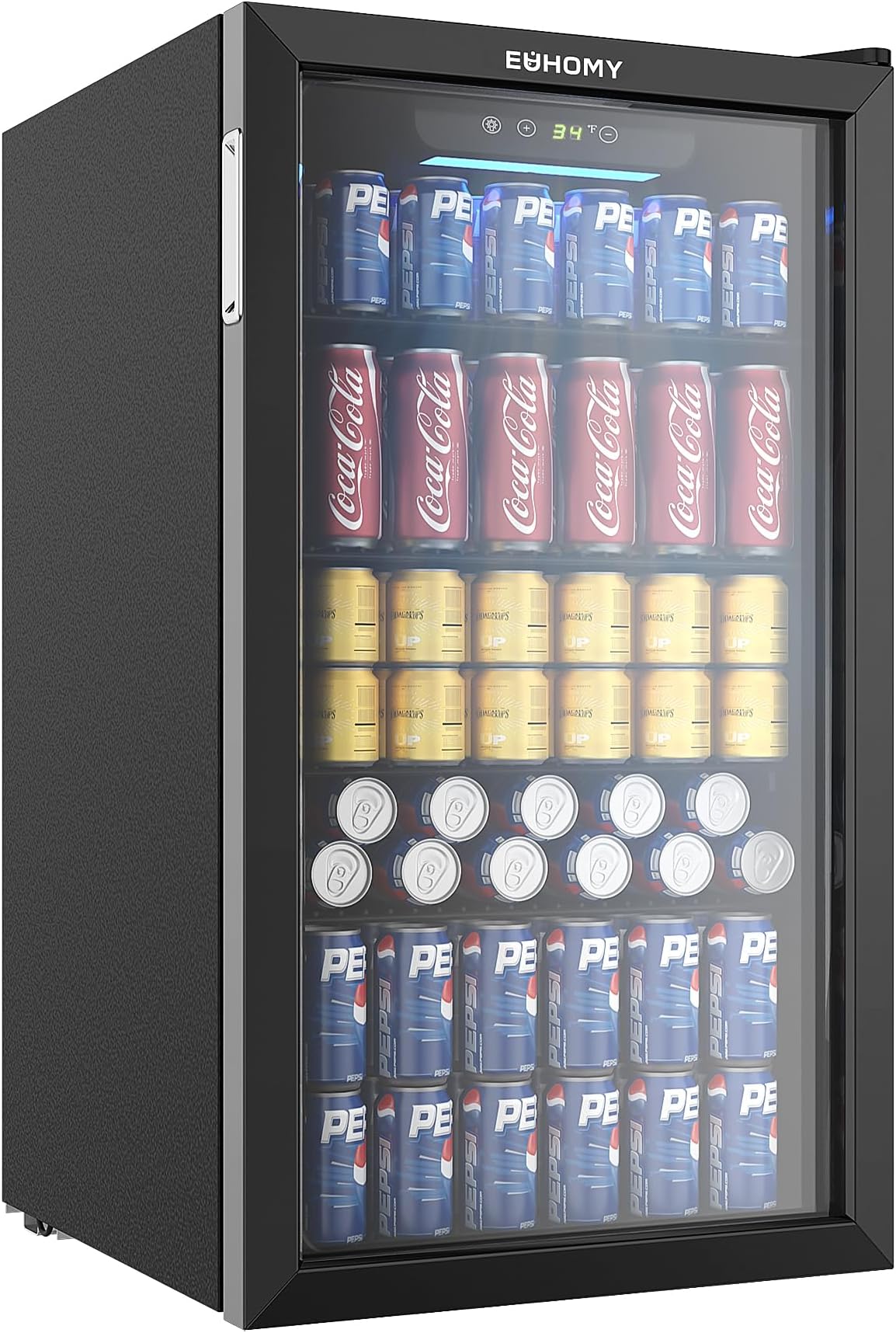 Amazon.com: Weili 120 Can Mini Fridge with Glass Door, 20 Inch Beverage ...
