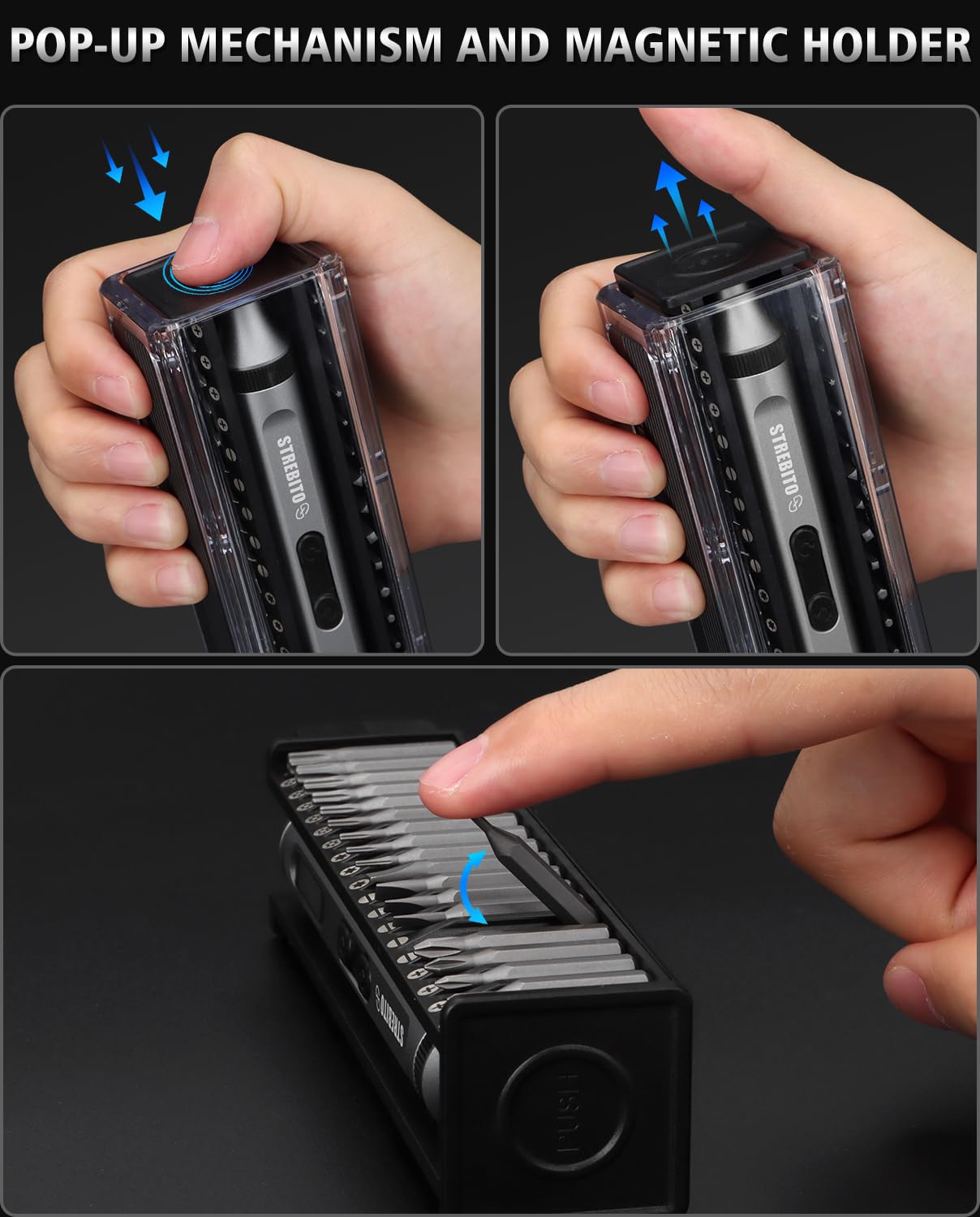 Snapklik.com : STREBITO Electric Screwdriver Kit, 42 In 1 Precision ...