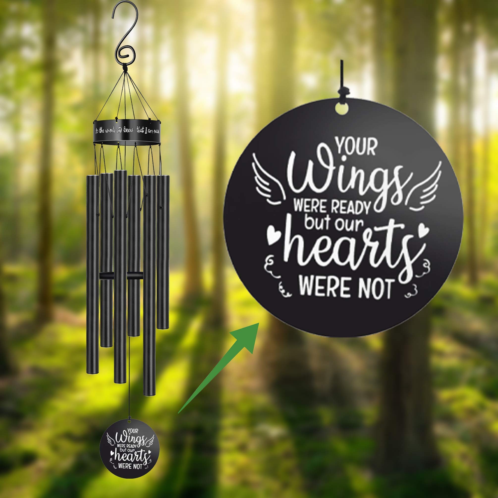 Snapklik.com : Memorial Wind Chimes For Loss Of Loved One Rememberance ...
