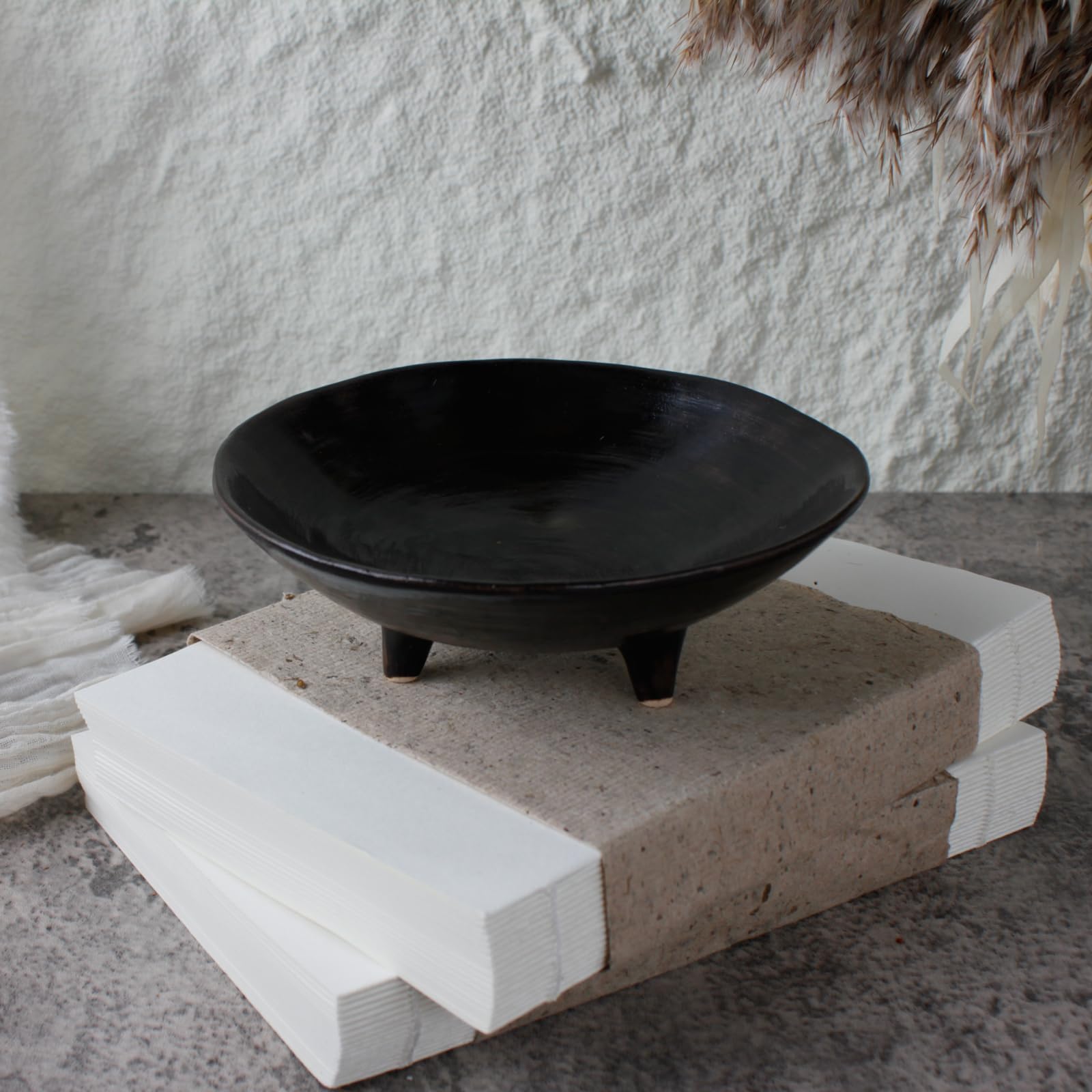 Amazon.com: Bloomingville Marble Food Pedestal Bowl, Grey