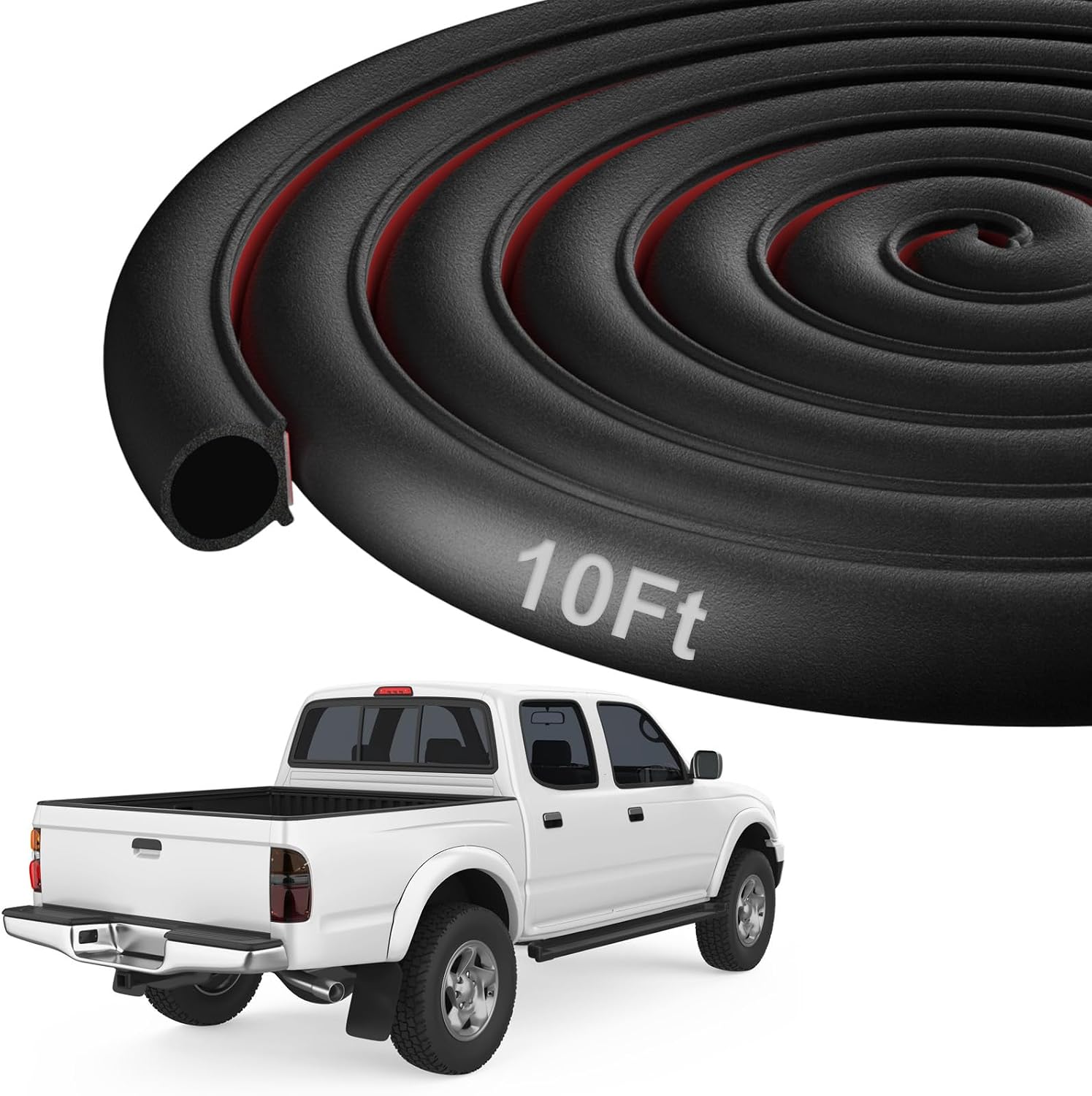 Hzetuu Automotive Weather Stripping Door Seal, 10 Ft Self Adhesive D ...