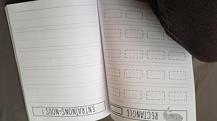 Amazon.fr - Apprenons à tracer : Lignes Formes Lettres : Cahier d ...