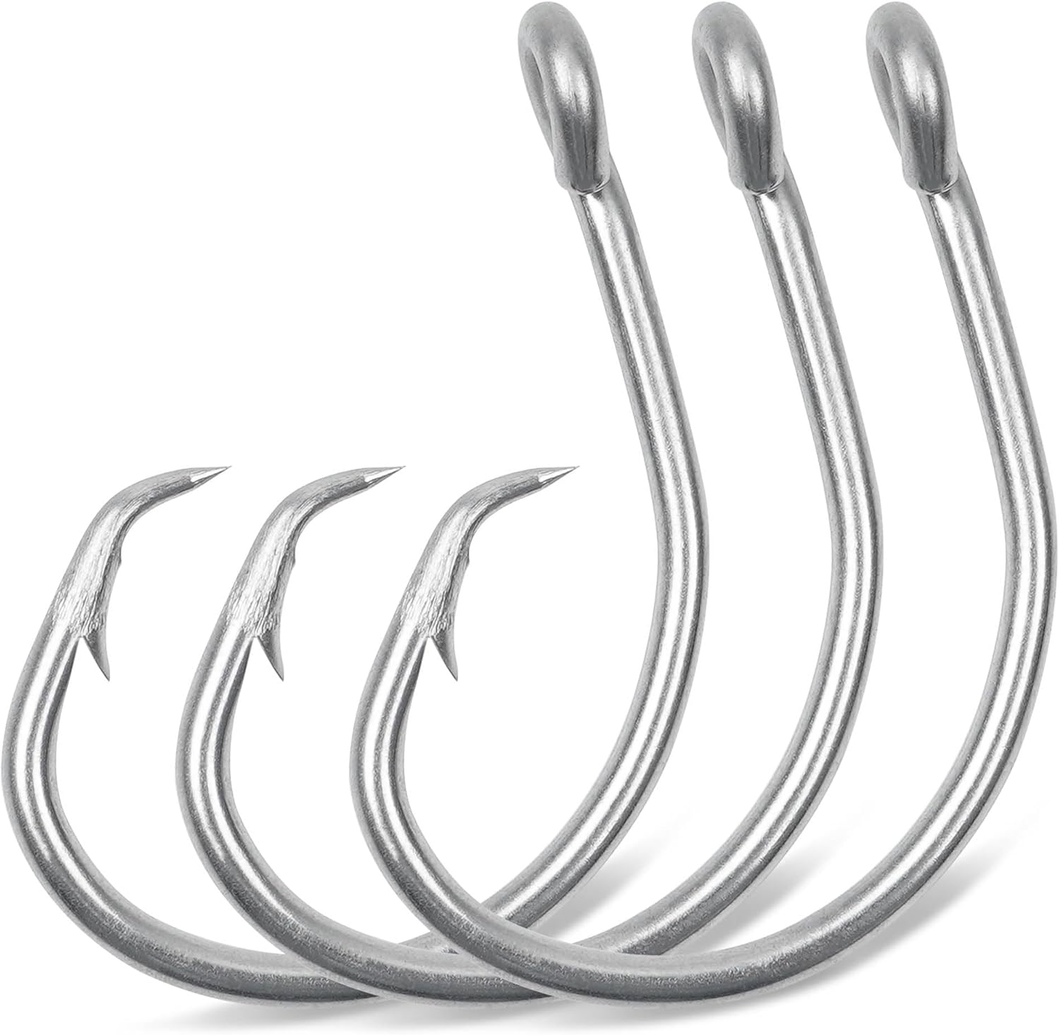 Amazon.com : Circle Hooks,Saltwater Stainless Steel Tuna Strong Fishing ...