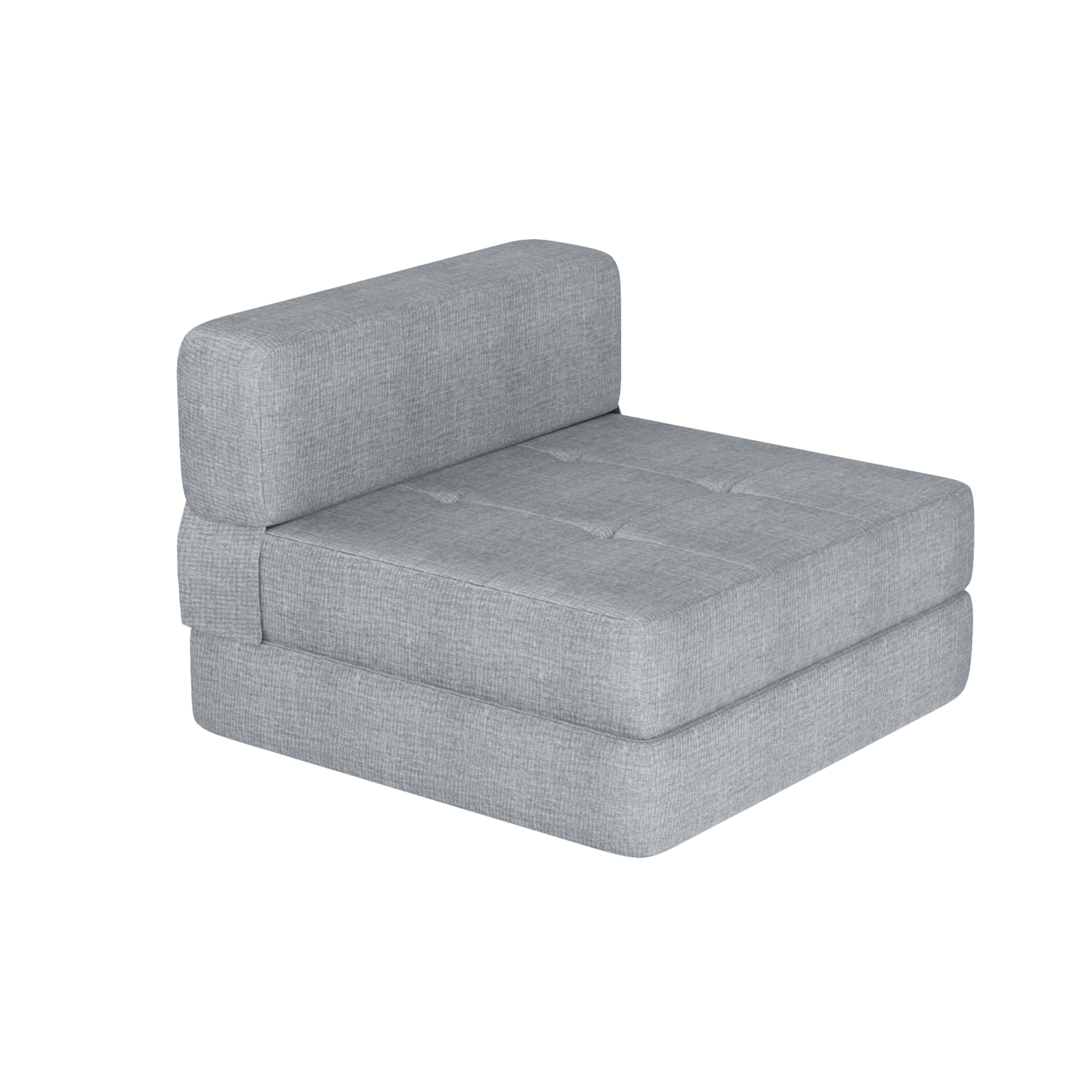 Amazon.com: Convertible Folding Sofa Bed Couch - Light Grey Memory Foam ...