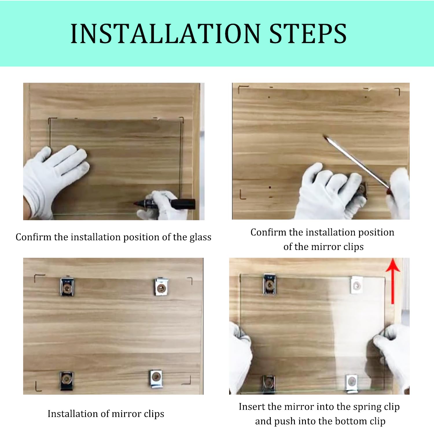 Bathroom Mirror Hardware How To Install A Mirror Without A Frame