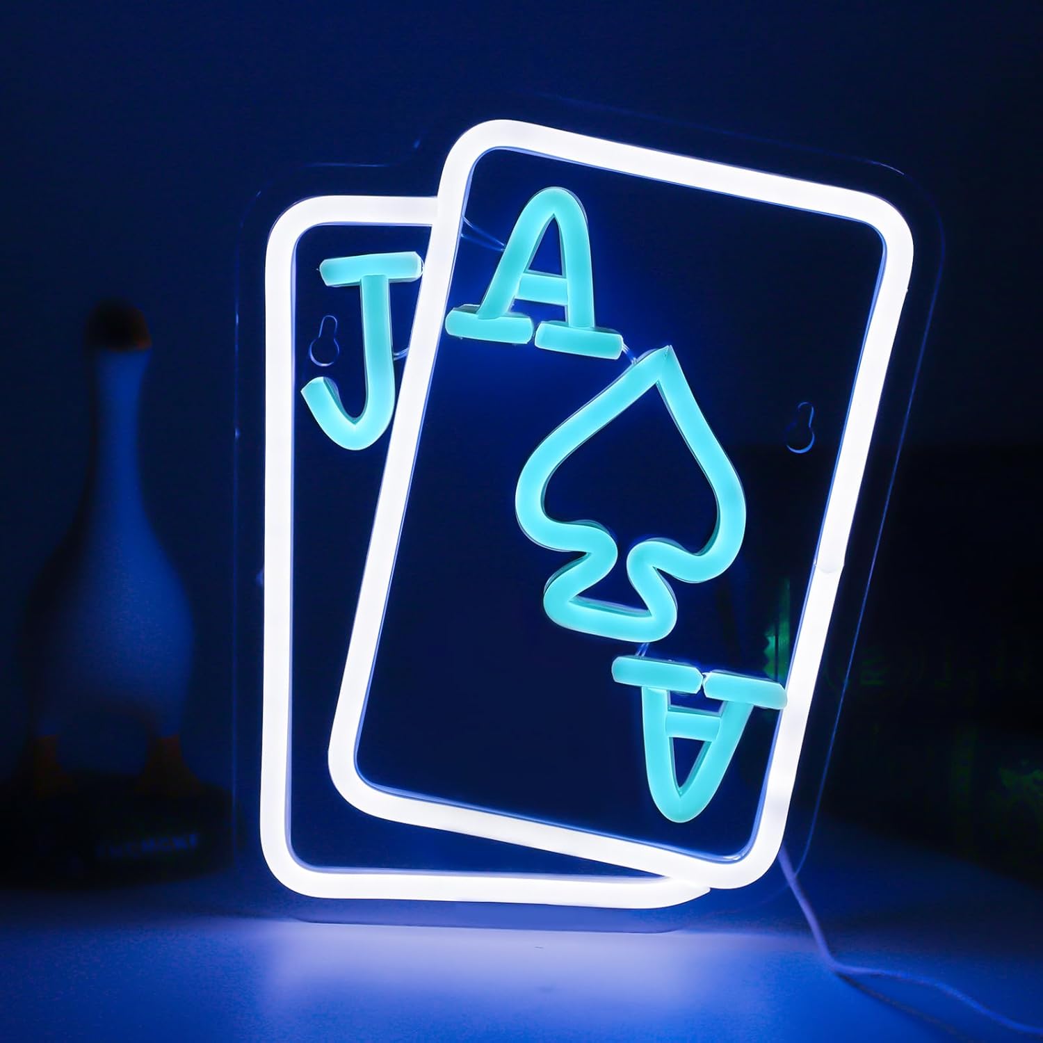 Playing Cards Neon Signs, Led Sign Gamer Neon Light for Wall Art Decor ...