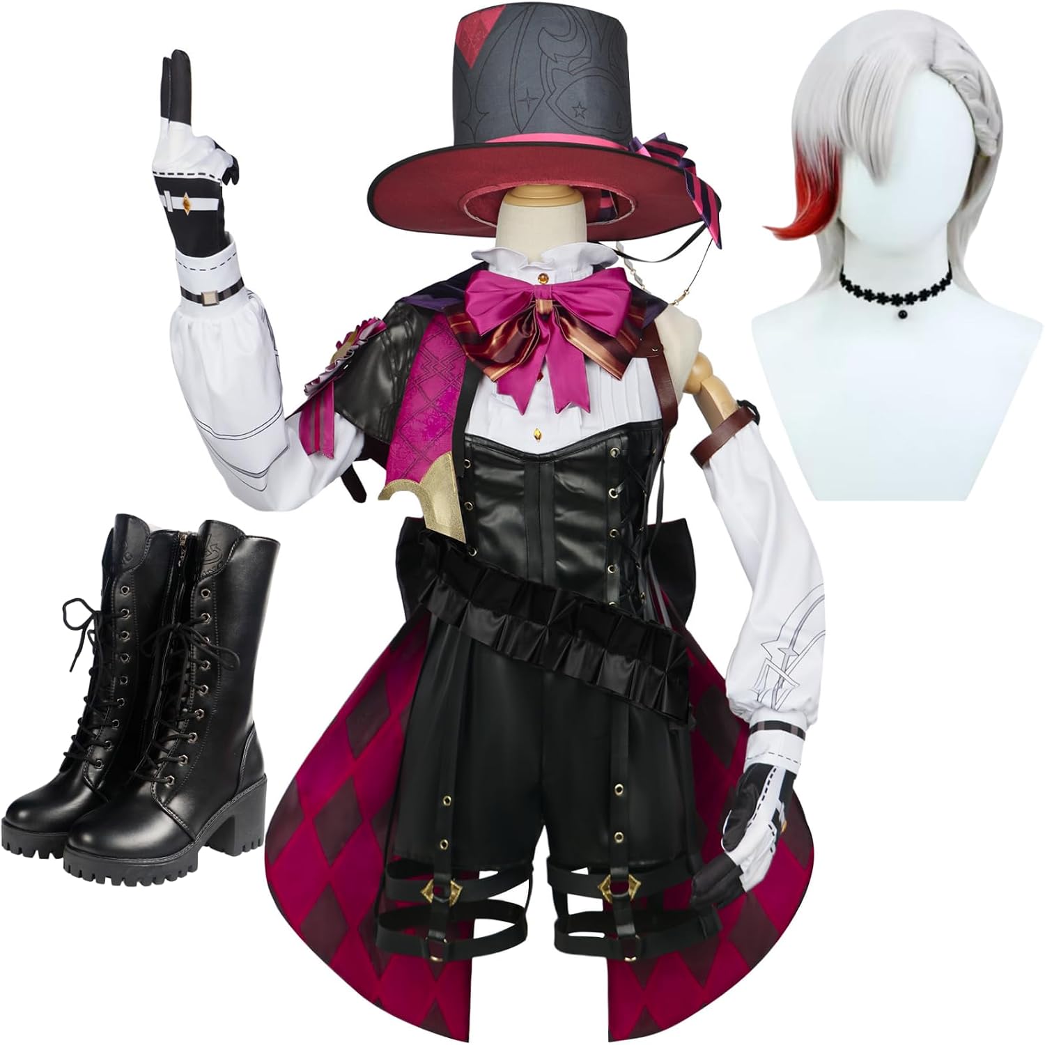 Amazon.com: Vueamei Focalors Cosplay Costume, theme party, exhibition ...