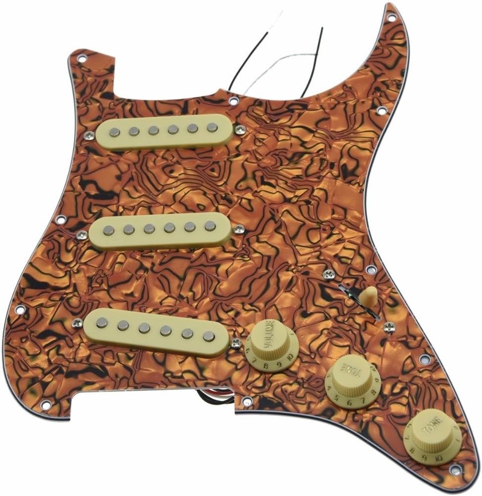 Amazon.com: KAISH Loaded American ST/Strat Style SSS Pickguard Prewired ...