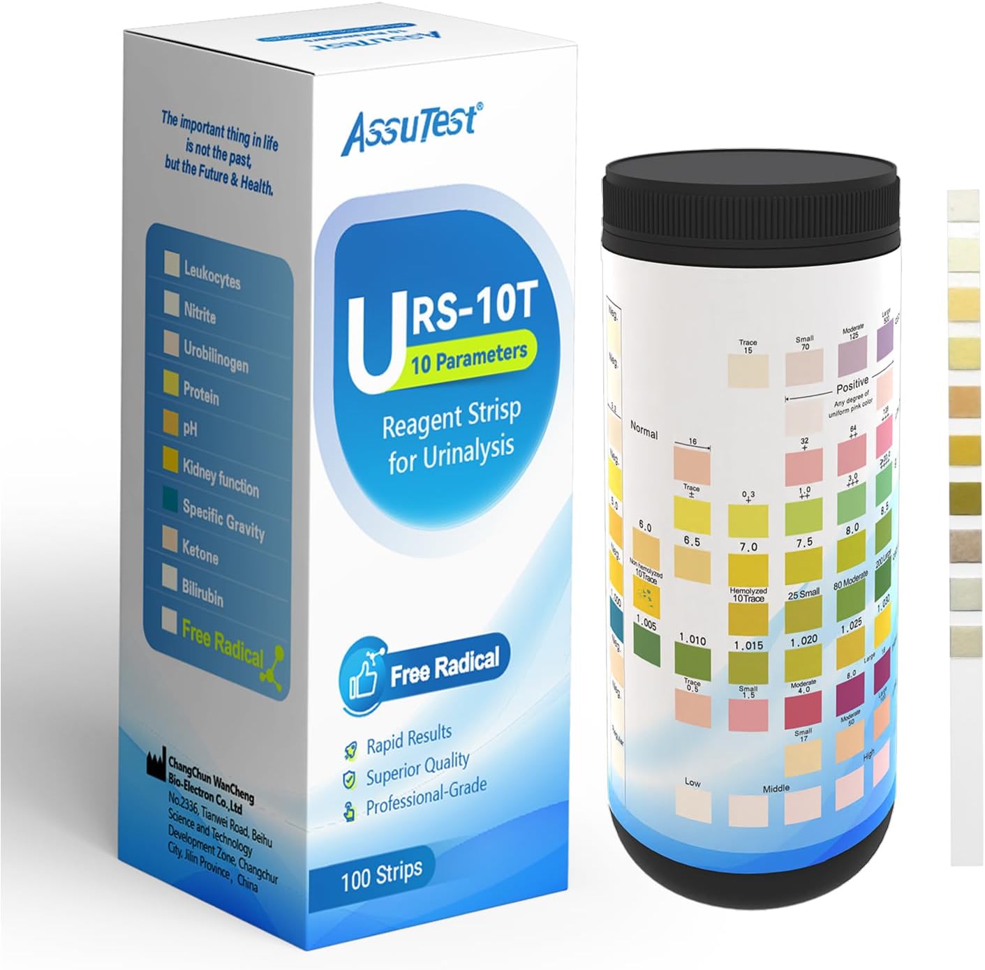 Amazon.com: AssuTest 100 CT 10-in-1 Urine Test Strips Specialised Free ...