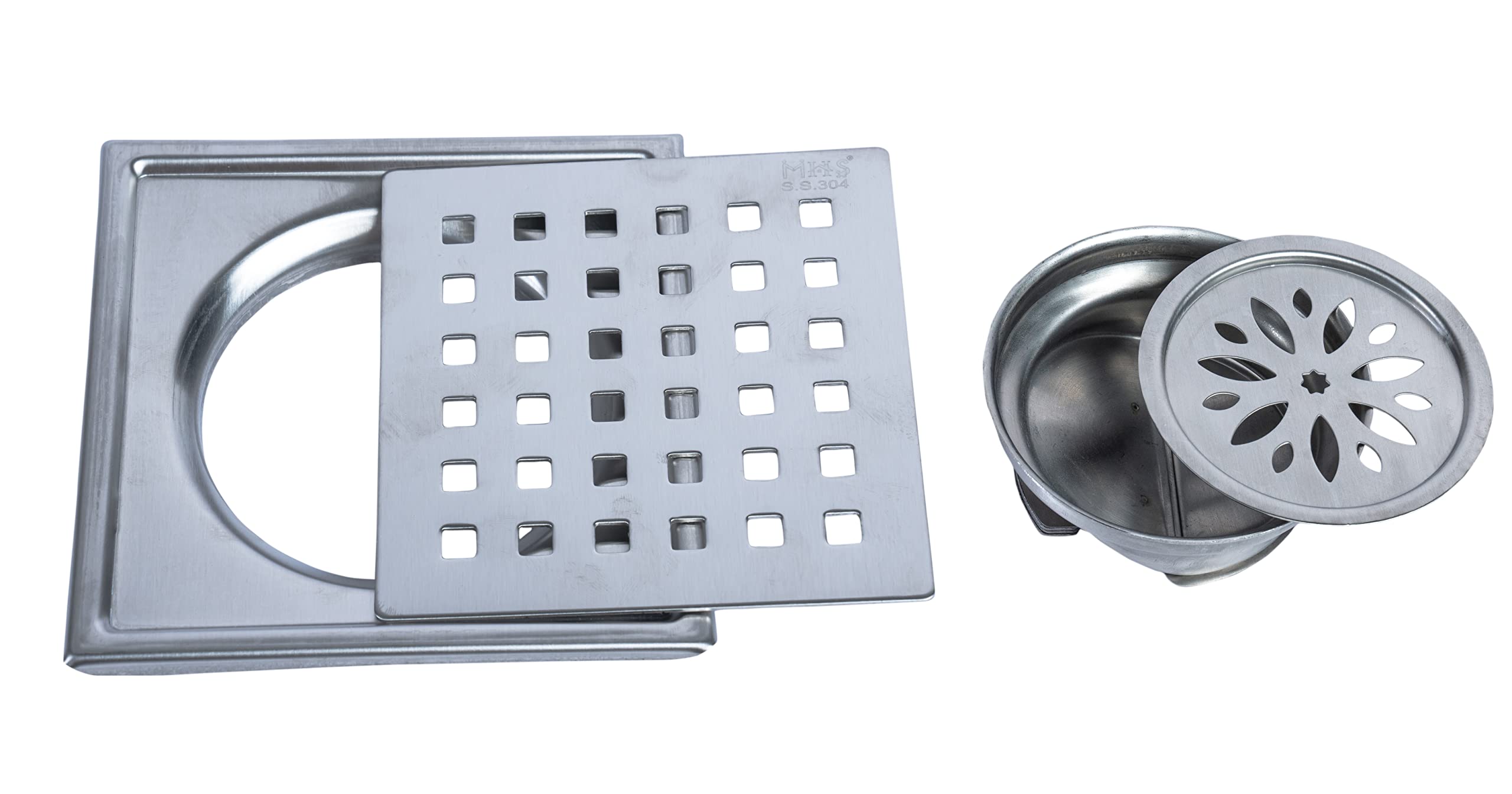 MHS Stainless Steel SS 304 Anti Rust Bathroom Floor Water Drain Grating ...