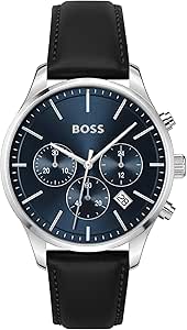 Amazon.com: BOSS Men's Premium Fashion Quartz Chronograph Watch | Water ...