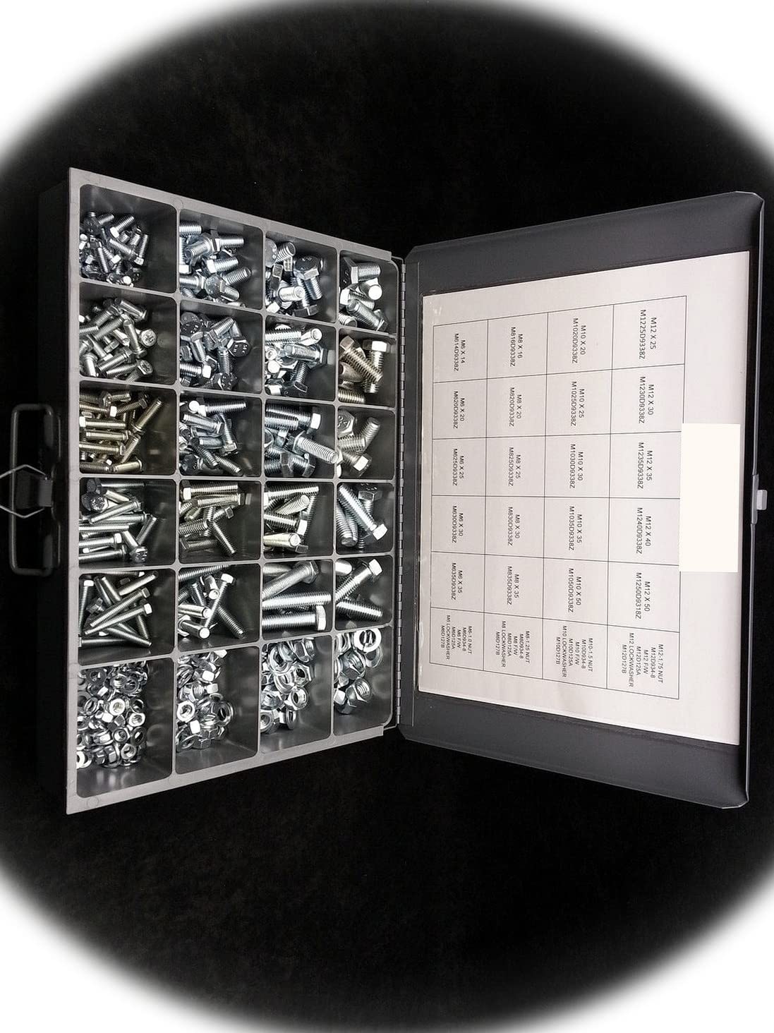 Metric Bolt NUT & Washer Assortment - KIT 490pcs Grade 8.8 COARSE ...