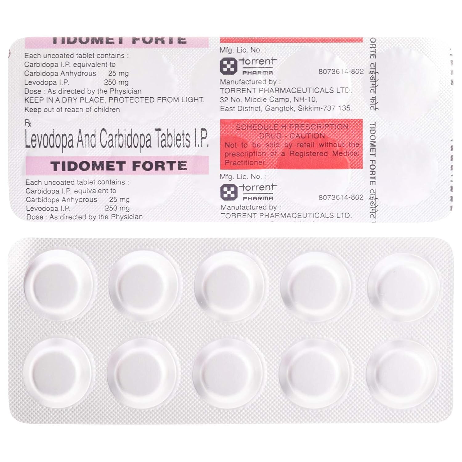 Tidomet Forte - Strip of 10 Tablets : Amazon.in: Health & Personal Care