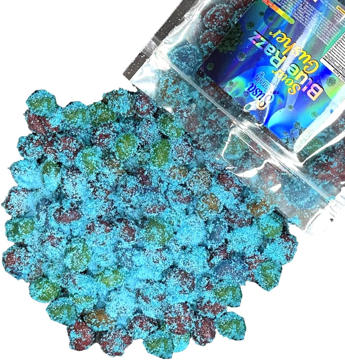 Amazon.com : Susa Candy Extreme Sour Blue Raspberry Gushers | 10 Ounces ...