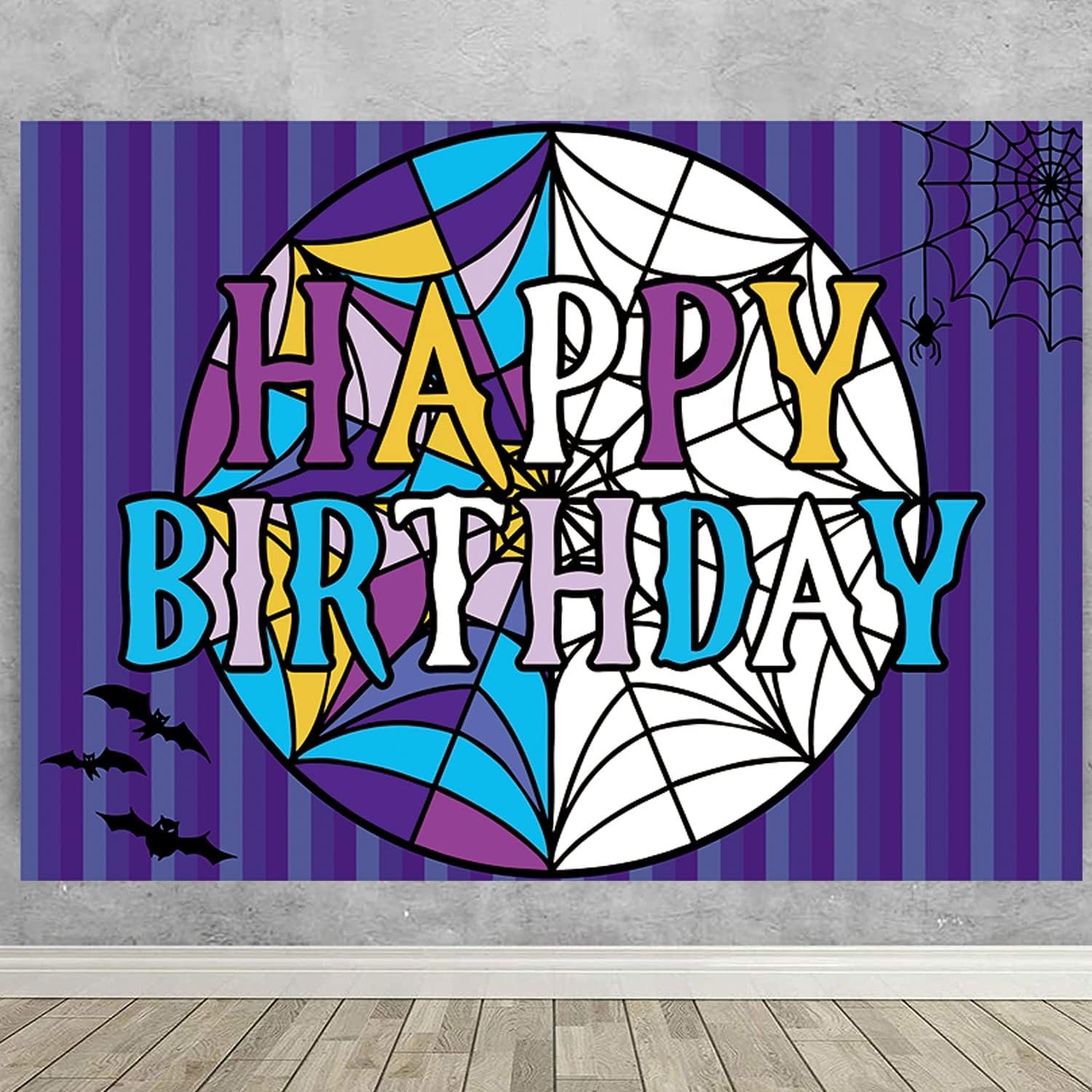 Amazon.com : Wednesday Addams Backdrop Birthday Banner Decorations ...