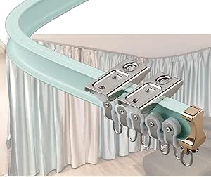 whalebee Ceiling Track For Curtain, Wall Track Kit - Flexible Curtain ...