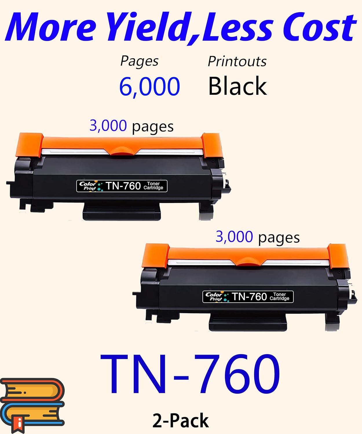 COLOR PRINT Cartucho de tóner de repuesto compatible para impresora ...